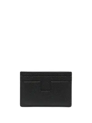 TOM FORD Small Grained-leather Card Holder - Black