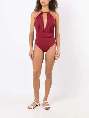 BRIGITTE Keyhole Halterneck One Piece