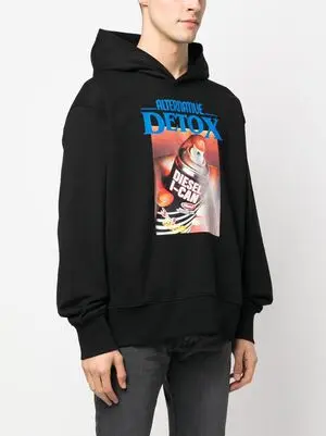 DIESEL® Logo Print Cotton Hoodie