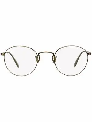 Oliver Spencer Coleridge Round-frame Glasses - Brown
