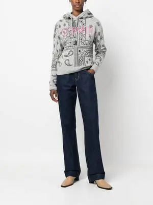MC2 SAINT BARTH Paisley-print Pullover Hoodie