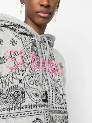 MC2 SAINT BARTH Paisley-print Pullover Hoodie