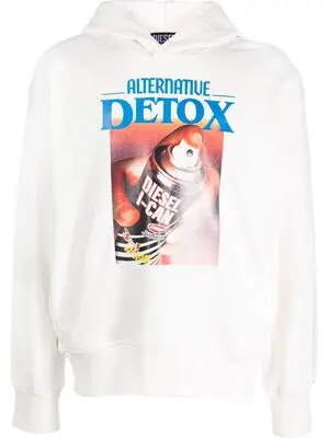 DIESEL® Cotton Alternative Detox Print Hoodie