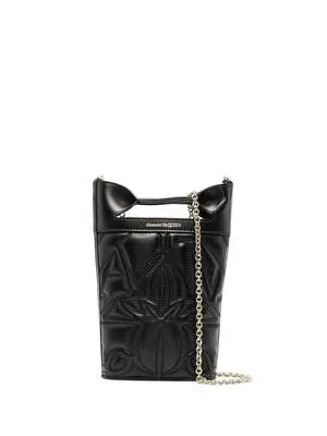 Alexander McQueen Embroidered Mini Bucket Bag