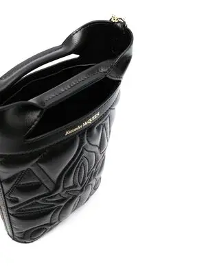 Alexander McQueen Embroidered Mini Bucket Bag