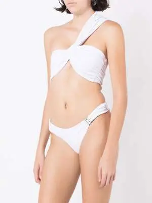 AMIR SLAMA Fine-ribbed One-shoulder Bikini
