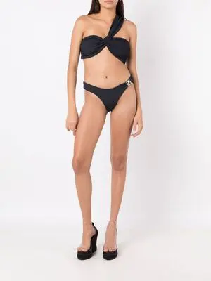 AMIR SLAMA Fine-ribbed One-shoulder Bikini