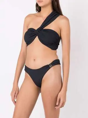AMIR SLAMA Fine-ribbed One-shoulder Bikini