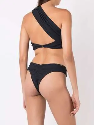 AMIR SLAMA Fine-ribbed One-shoulder Bikini