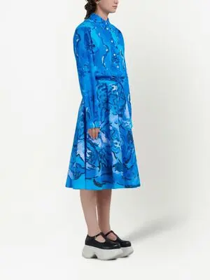Marni Painterly-print A-line Skirt