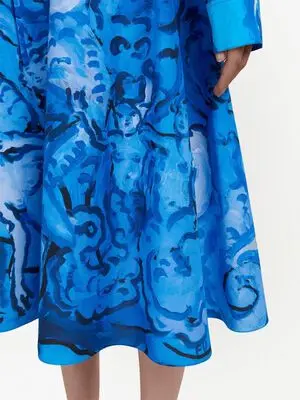 Marni Painterly-print A-line Skirt