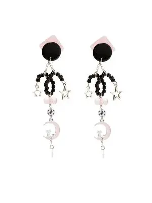 AMIR SLAMA Moon Pendant Earrings