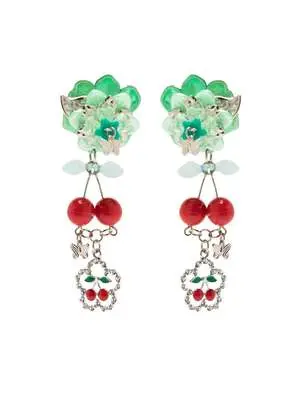 AMIR SLAMA Cherry Motif Drop Earrings