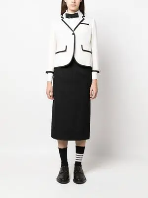 Thom Browne Grosgrain Ribbon-trim Blazer