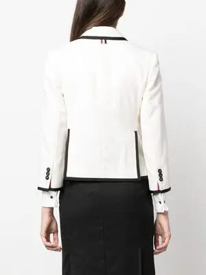 Thom Browne Grosgrain Ribbon-trim Blazer