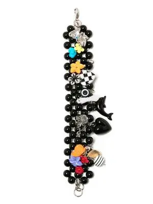 AMIR SLAMA Multi-charm Beaded Bracelet