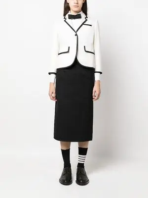 Thom Browne Twill-weave Pencil Skirt