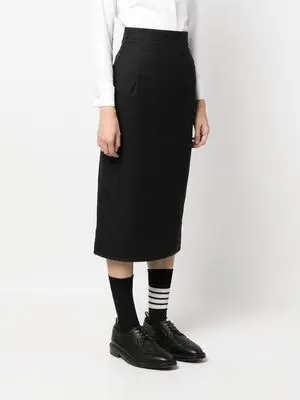Thom Browne Twill-weave Pencil Skirt