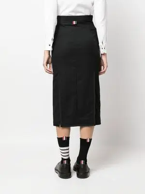 Thom Browne Twill-weave Pencil Skirt