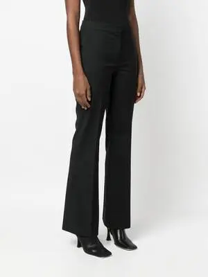 BLANCA VITA High-waisted Flared Trousers - Black