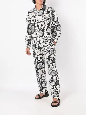 AMIR SLAMA Graphic-print Trousers