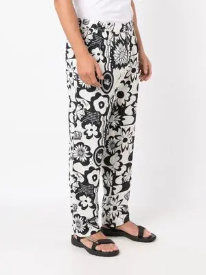 AMIR SLAMA Graphic-print Trousers