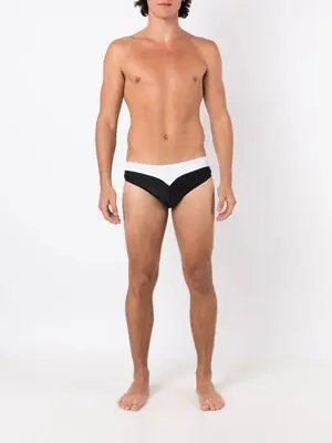 AMIR SLAMA Two-tone Swim Trunks