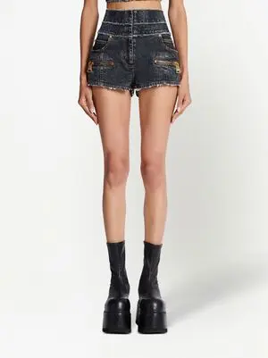 Balmain Multi-pocket Denim Shorts