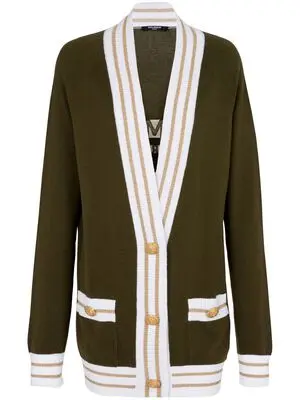 Balmain Button-front Knit Cardigan