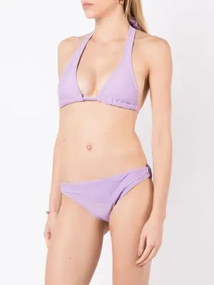 AMIR SLAMA Crochet-knit Halterneck Bikini