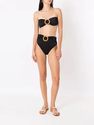 BRIGITTE Ring-detail Bandeau Bikini Set