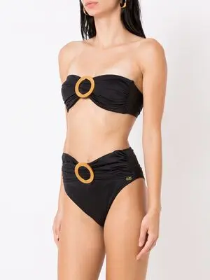 BRIGITTE Ring-detail Bandeau Bikini Set