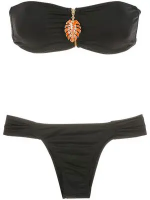 BRIGITTE Name' Melissa Bandeau Bikini - Black