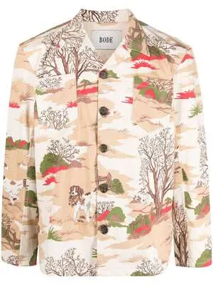 All-over Graphic Print Shirt
