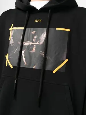 Off-White Arrows Caravaggio Print Hoodie
