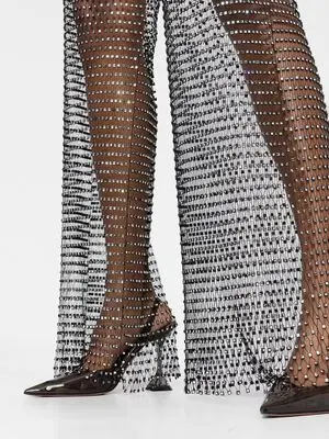 ROTATE BY BIRGER CHRISTENSEN Crystal-embellished Trousers
