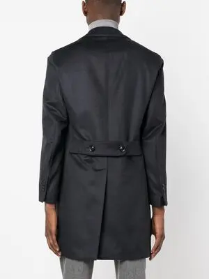 LARDINI Single-breasted Cashmere Overcoat - Grey