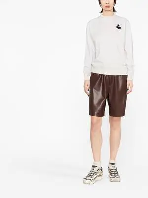 MARANT ETOILE Milla Logo-embroidered Sweatshirt - Neutrals