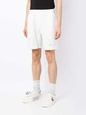 ADVISORY BOARD CRYSTALS Logo Print Lounge Shorts - White