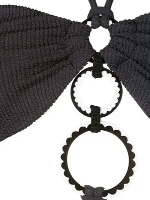 AMIR SLAMA Ribbed Halterneck Swimsuit