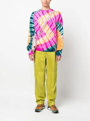 THE ELDER STATESMAN Tie-dye Cashmere Jumper - Pink