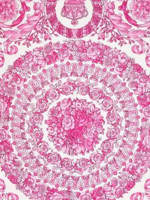 Versace Floral-print Silk Scarf