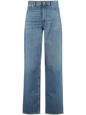 Valentino Garavani High-rise Wide-leg Jeans - Blue