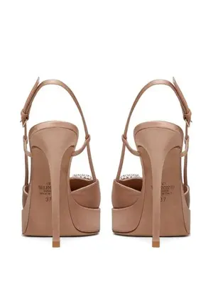 Valentino Garavani Vlogo Signature 120mm Slingback Pumps