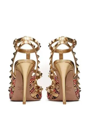 Valentino Garavani Rockstud 100mm Tweed Pumps