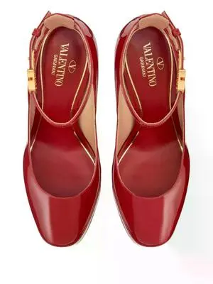 Valentino Garavani 155mm Tan-go Platform Pumps - Red