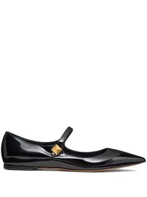 Valentino Garavani Tiptoe Patent Leather Ballerinas