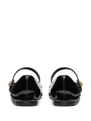 Valentino Garavani Tiptoe Patent Leather Ballerinas