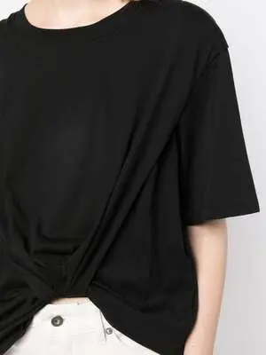 3.1 Phillip Lim Drape-detail Cotton T-shirt