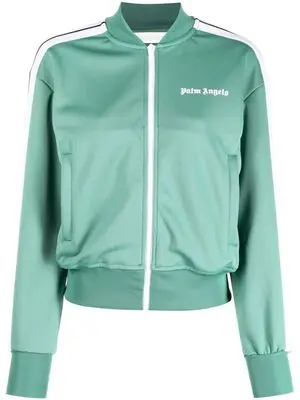 Palm Angels Logo-print Track Jacket - Green